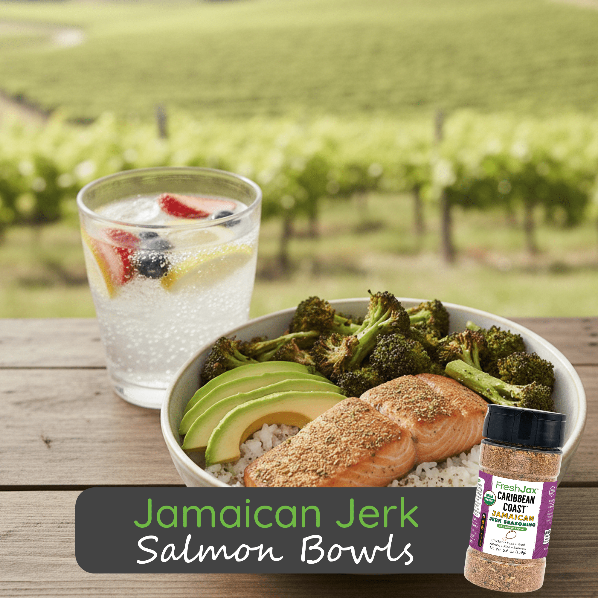 Jamaican Jerk Salmon Bowls – FreshJax