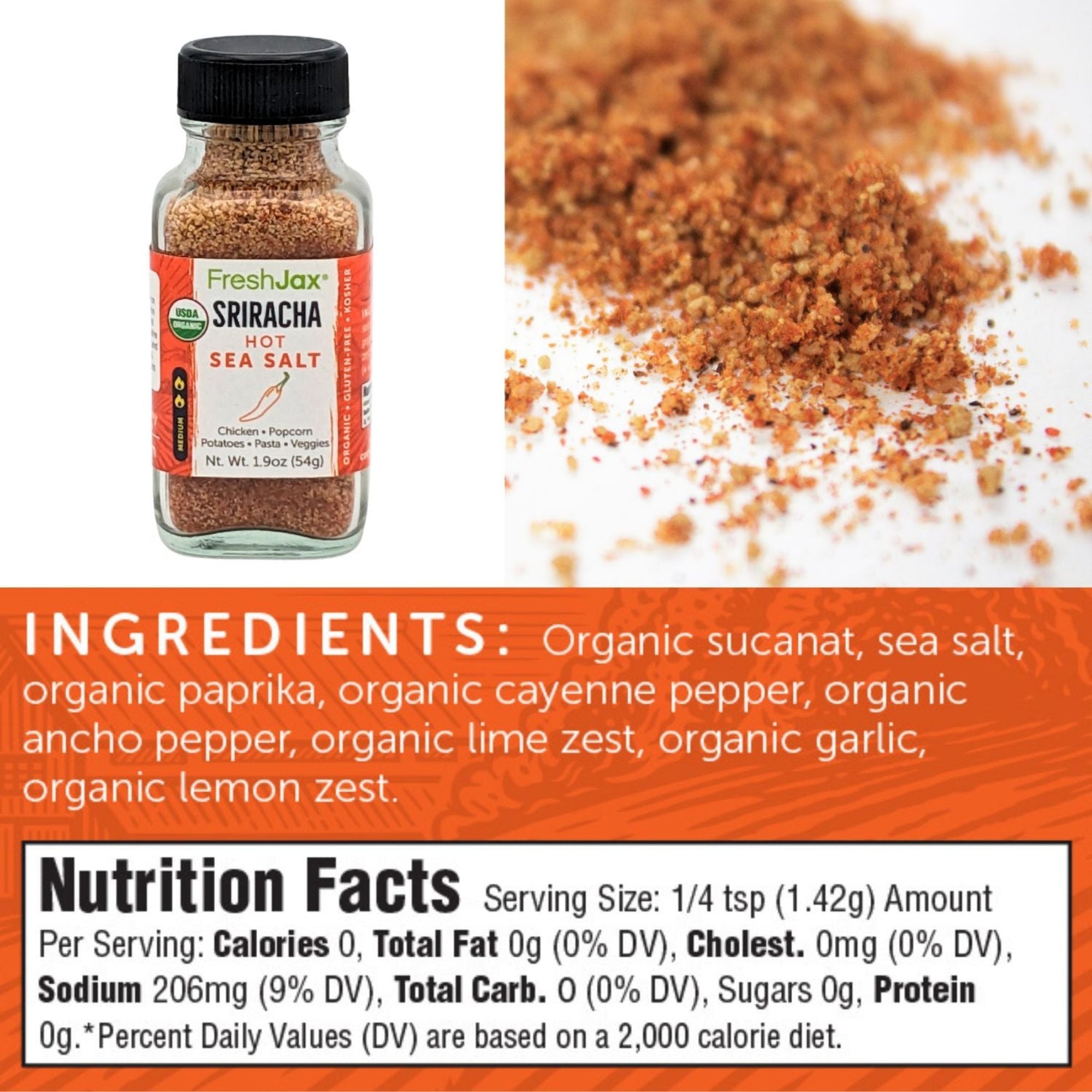 Sriracha Hot Sea Salt Organic