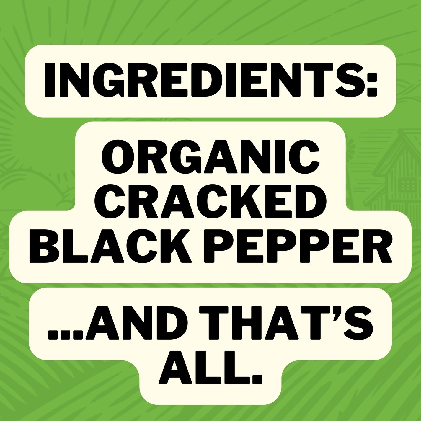 Organic Cracked Black Pepper – FreshJax