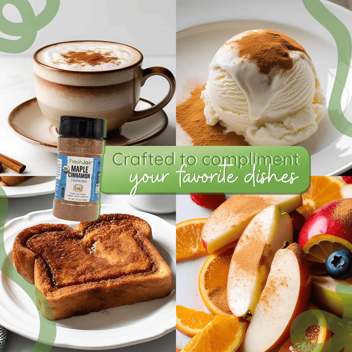 Organic Maple Cinnamon Blend – Cozy Sweetness in Every Sprinkle