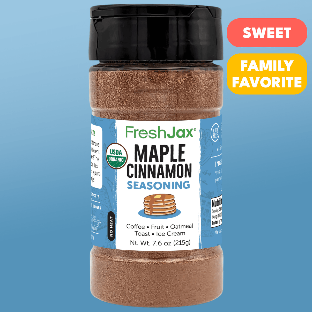 Organic Maple Cinnamon Blend – Cozy Sweetness in Every Sprinkle – FreshJax