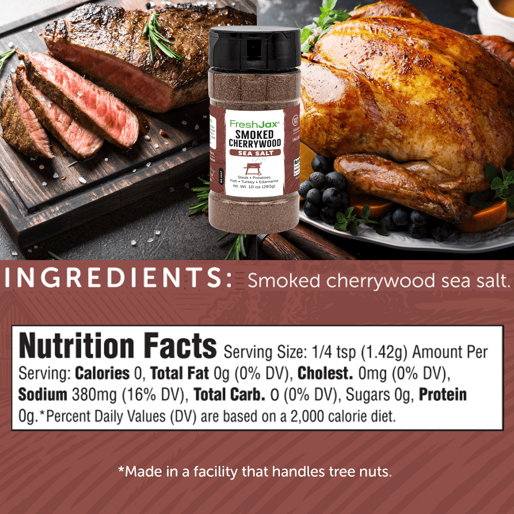 Smoked Cherrywood Sea Salt