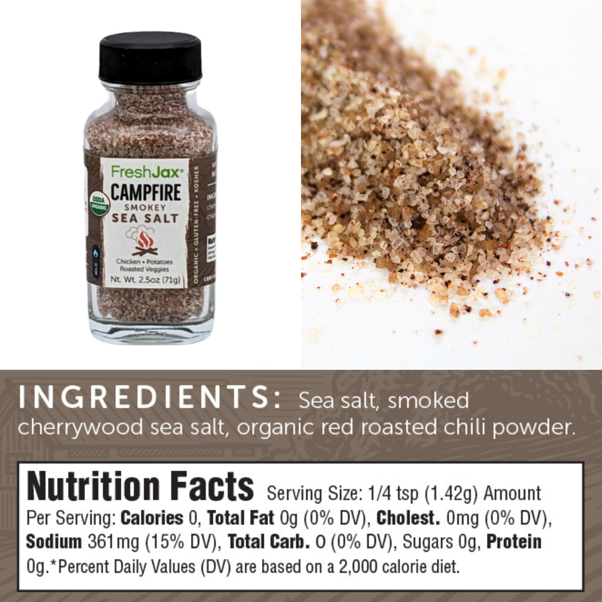 Campfire Smokey Sea Salt Organic